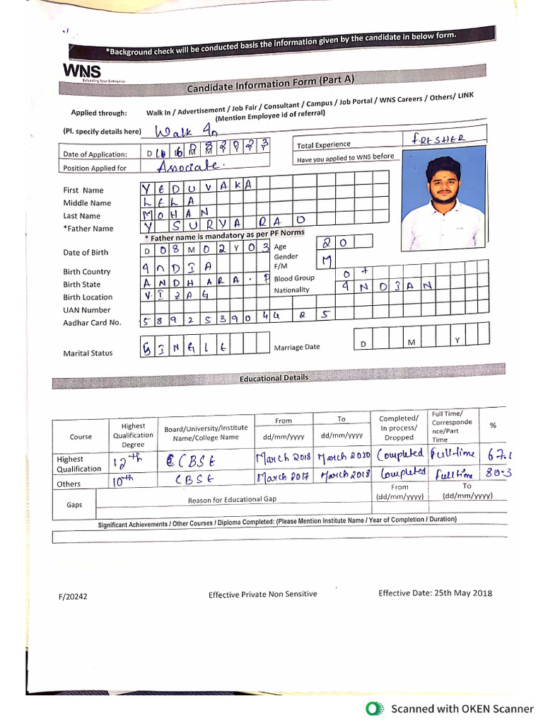 Candidate Willingness Form of Lela Mohan | PDF