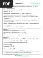 Math 2AC - Semestre 2 Devoir 1 Modèle 1 - AlloSchool | PDF | Mathématiques élémentaires | Triangle