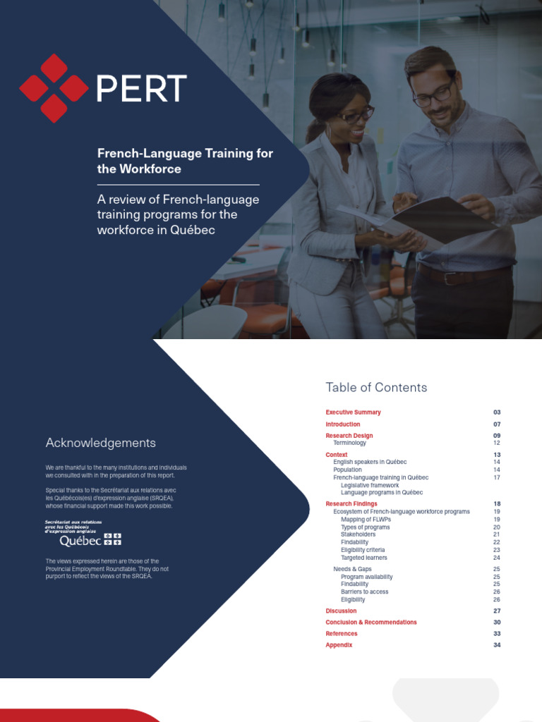 FSL Inventory Assessment Report | PDF | Quebec | Employment