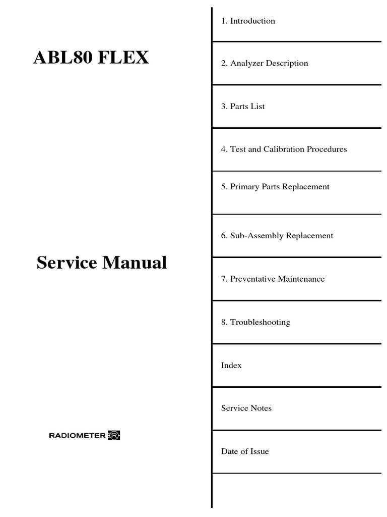 990-736 ABL80 FLEX Service Manual | PDF