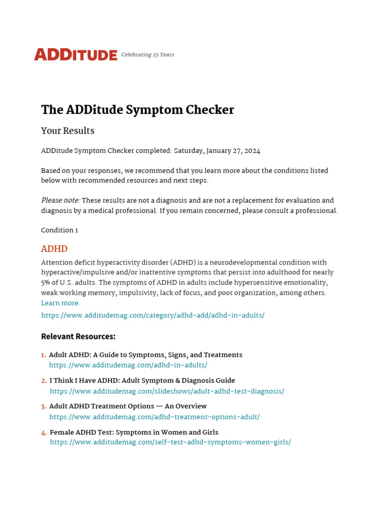 Symptom Checker For ADHD, Depression, Anxiety, Autism, ODD, Bipolar ...