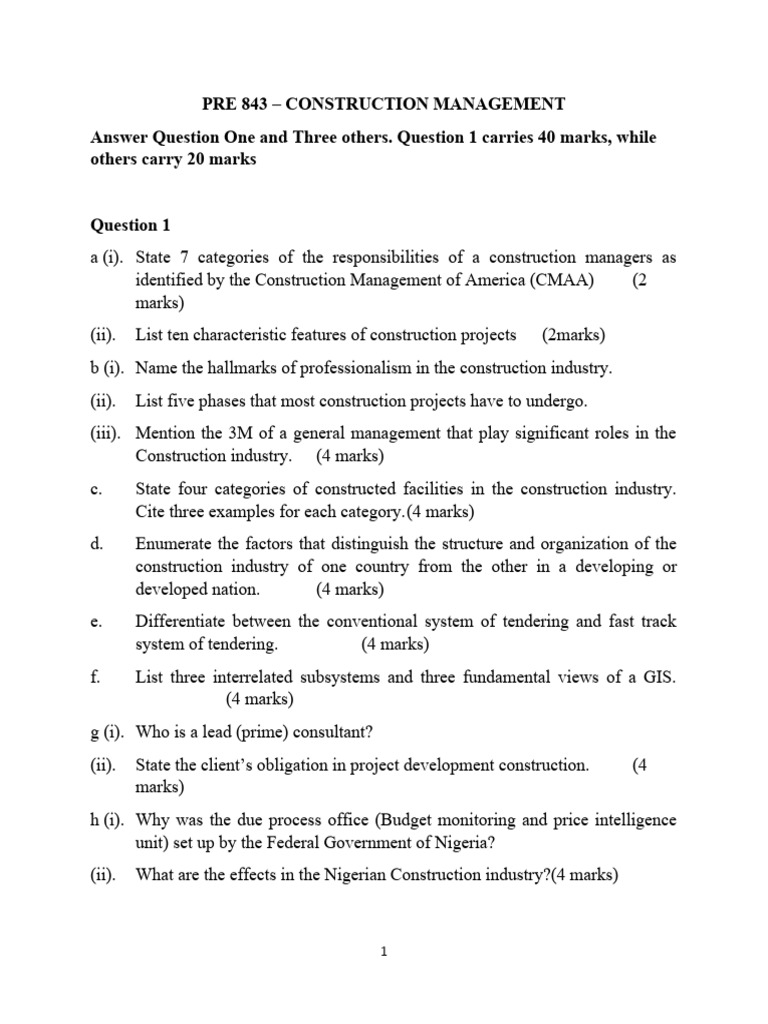 Mem Construction 4 | Download Free PDF | Employment | Business