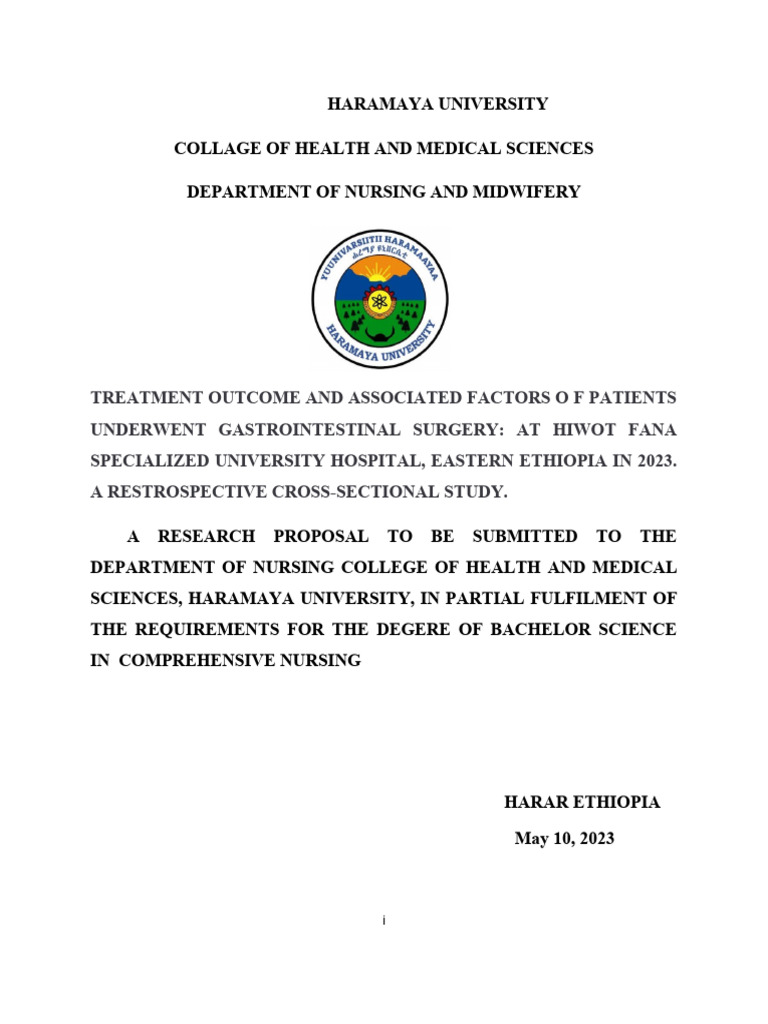 Final Proposal Draft | PDF | Surgery | Sampling (Statistics)