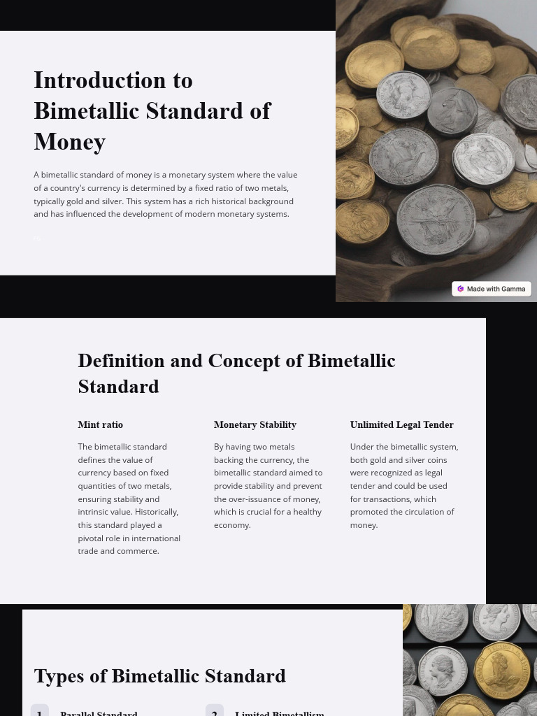 Introduction To Bimetallic Standard of Money | PDF | Bimetallism | Money
