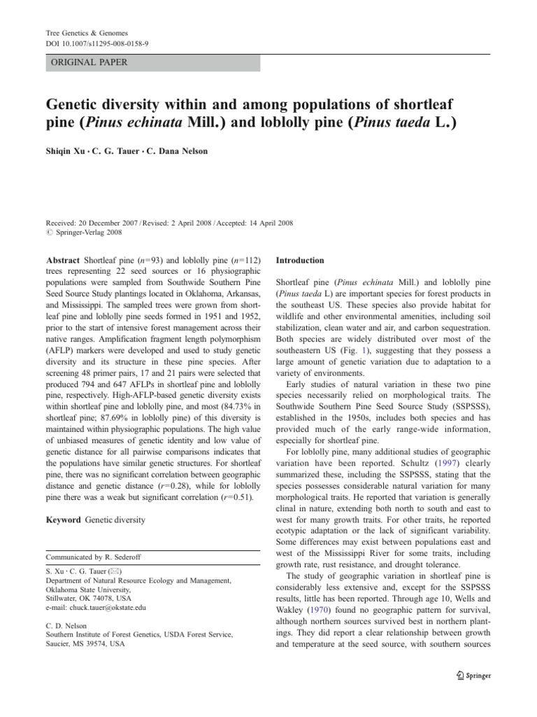 Genetic Diversity | PDF | Zygosity | Genetic Variation