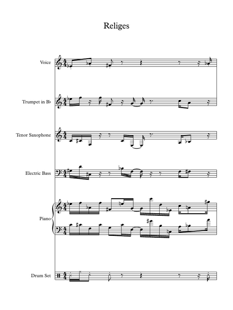 Religes - Full Score-Yay | PDF