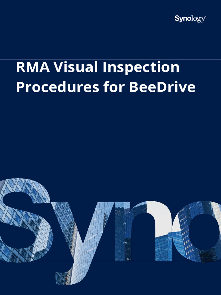 RMA Procedures for Synology BeeDrive | PDF | Packaging And Labeling
