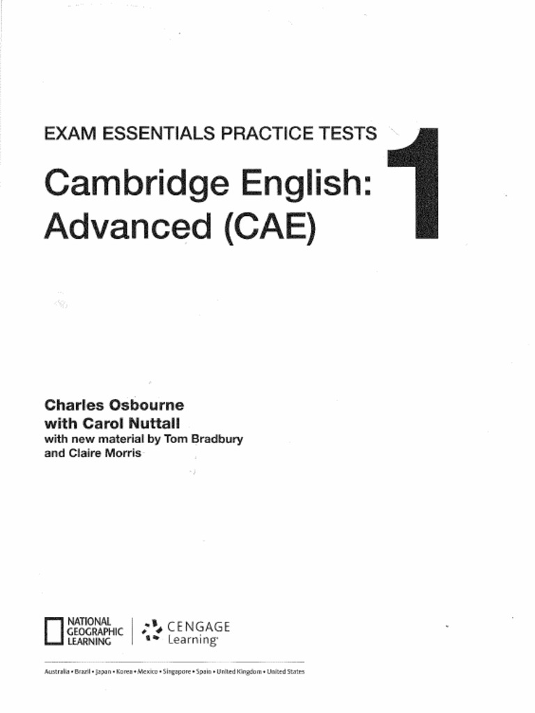 CAE Exam Essentials 1 Blue | PDF