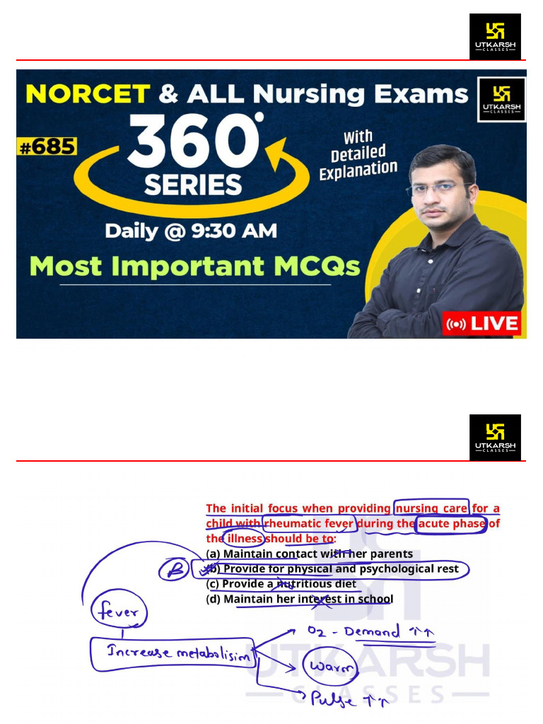 360 Degree Series Most Imp MCQ's #685 NORCET ESIC RRB DSSSB RPSC | PDF
