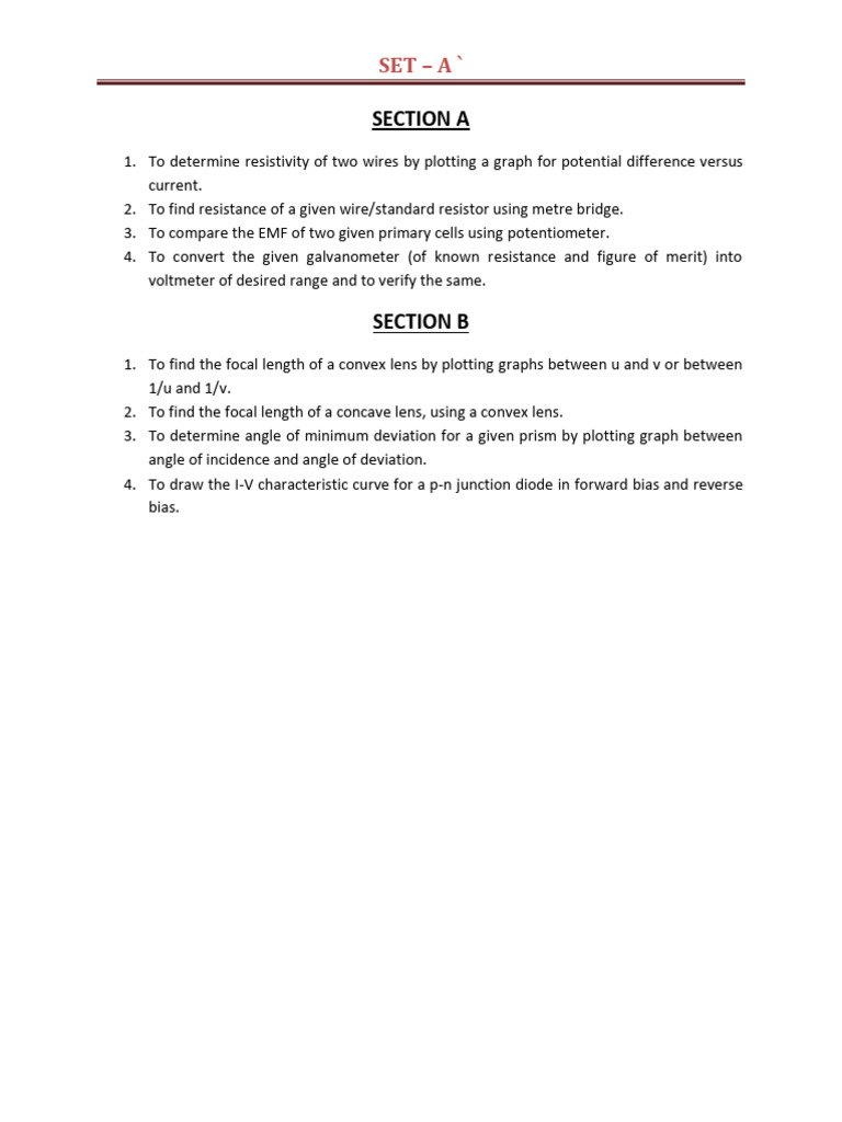Practical Set 1 - Compressed | Download Free PDF | P–N Junction | Electrical Engineering