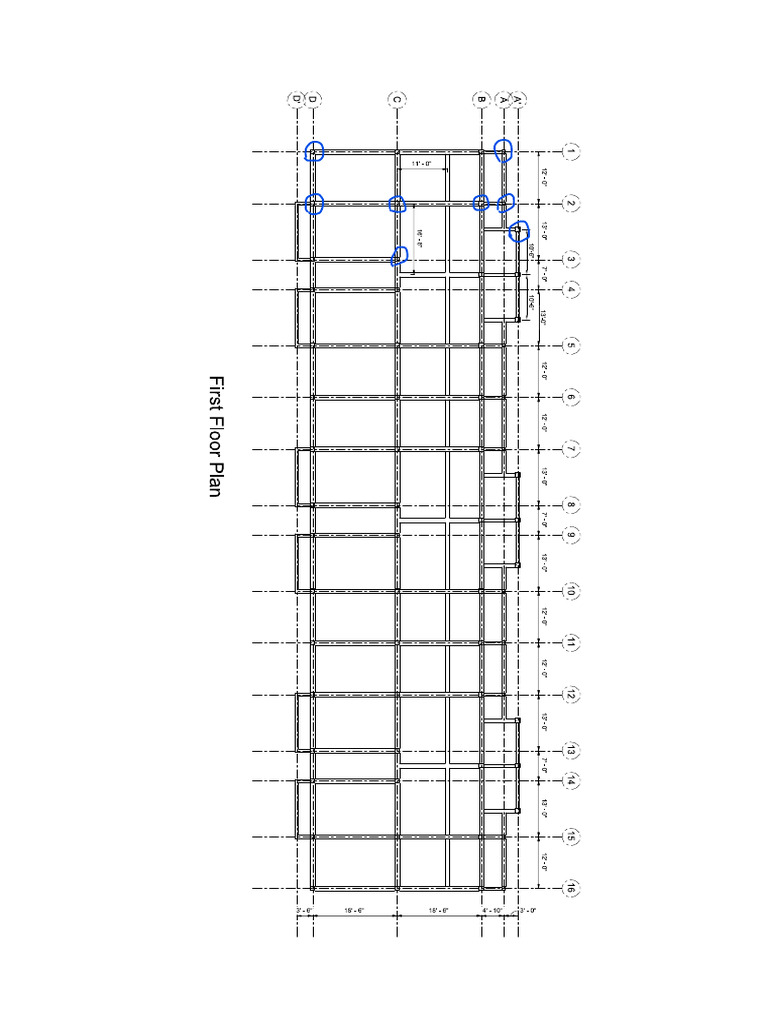 IDP MODEL - Structural Plan - First Floor Model | PDF