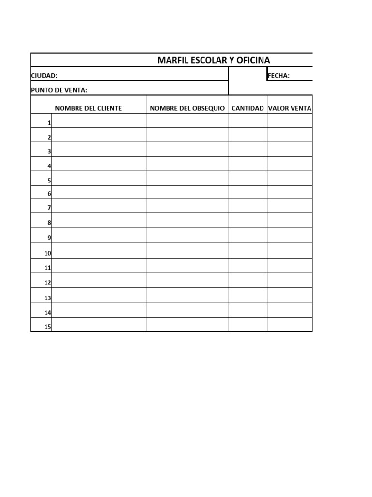 Formato Entrega Obsequio | PDF