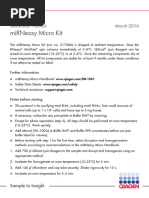 Rneasy Plus Micro Kit: Quick-Start Protocol March 2016 | PDF | Lysis ...