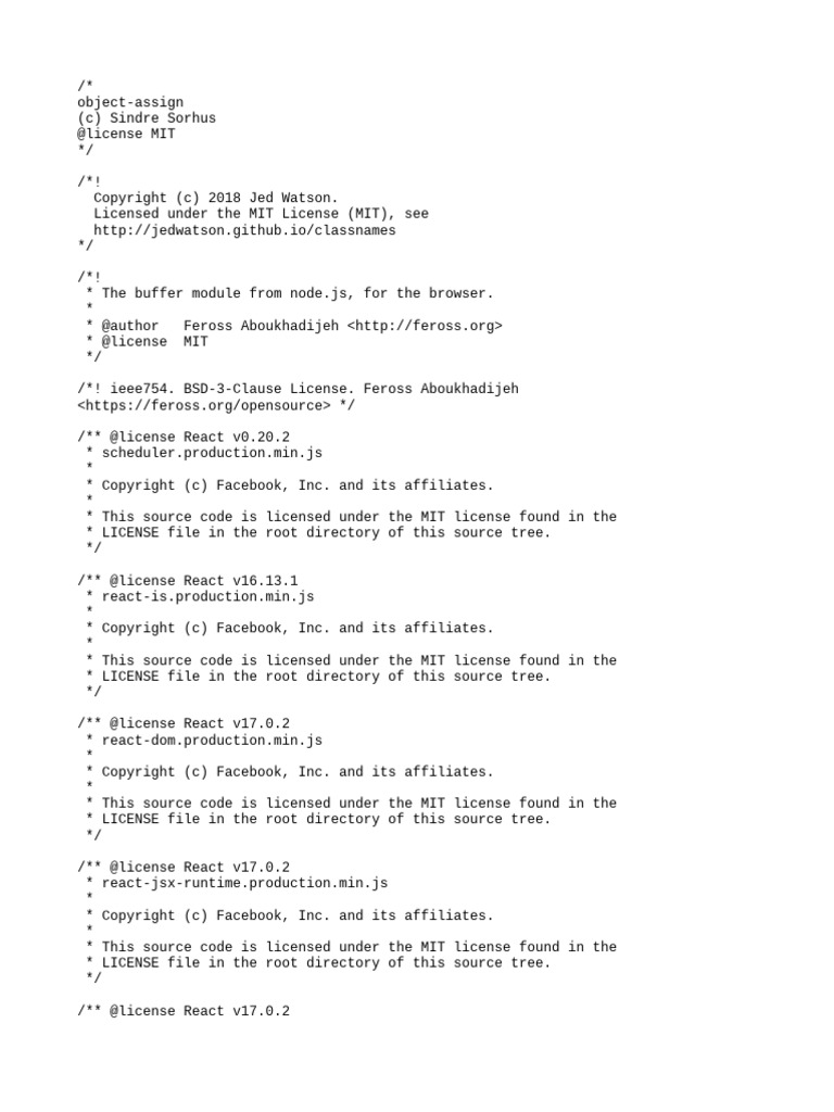 2 43adfa82 Chunk Js LICENSE | PDF | Civil Law (Common Law ...