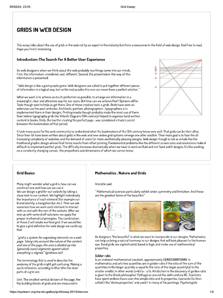 Grids in Web Design | PDF