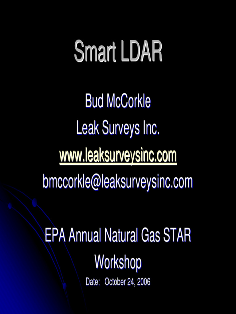 Apresentação EPA Smart LDAR | PDF