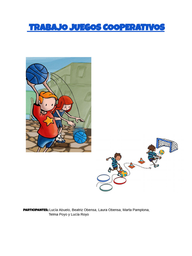 Trabajo Juegos Cooperativos | PDF