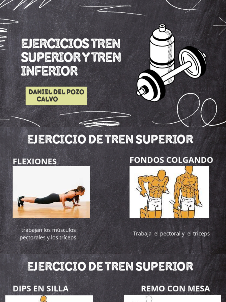 EJERCICIOS TREN SUPERIOR Y TREN INFERIOR | PDF