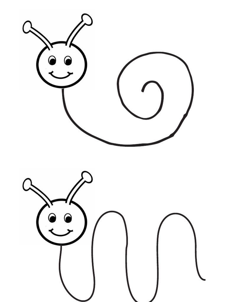 Molde Atividade Barbante Minhoca | PDF