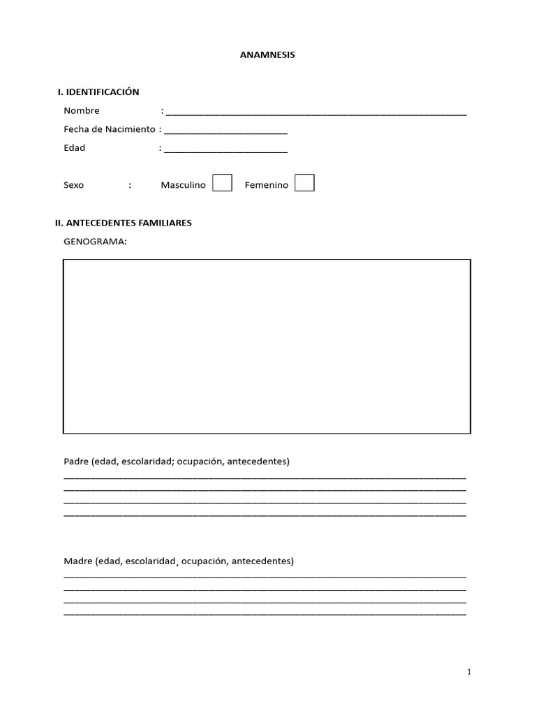 ANAMNESIS | PDF