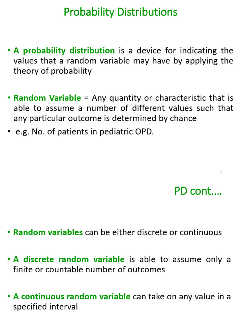 5 Probability Distributions | PDF | Probability Distribution | Random Variable