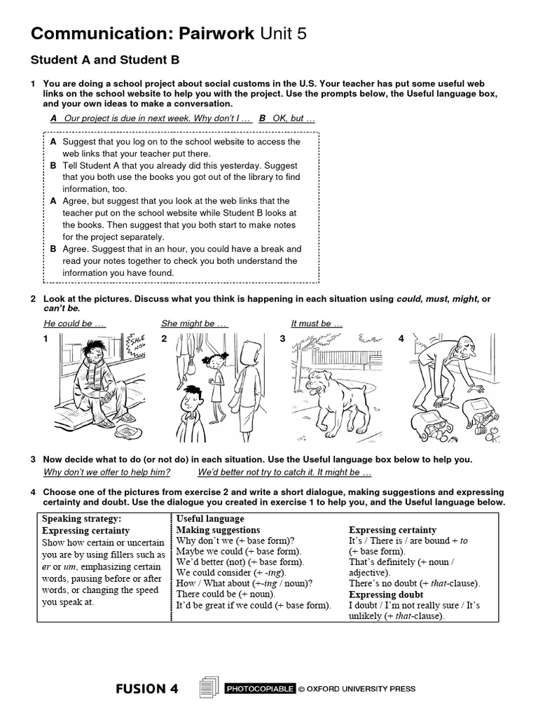 Fusion Trd4 u5 Pairwork | PDF