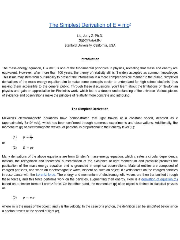 Emc 2 | Download Free PDF | Gravity | General Relativity