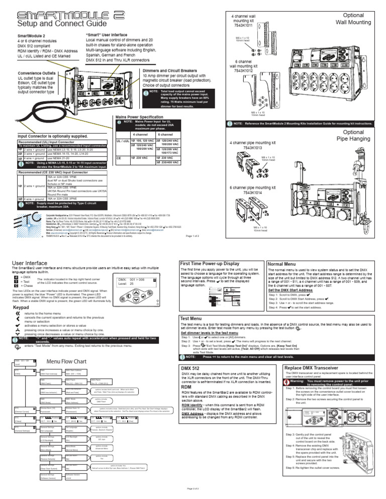 SmartModule2 Guide | PDF | Menu (Computing) | Electricity