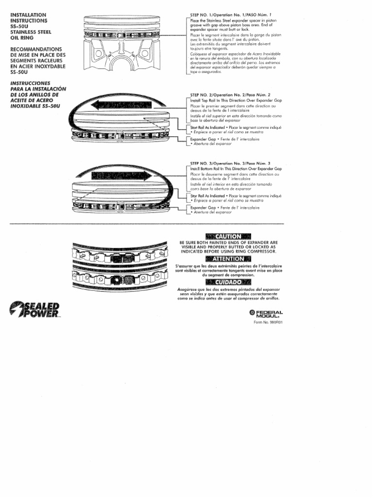 FED MOGUL 980R01 2s | PDF