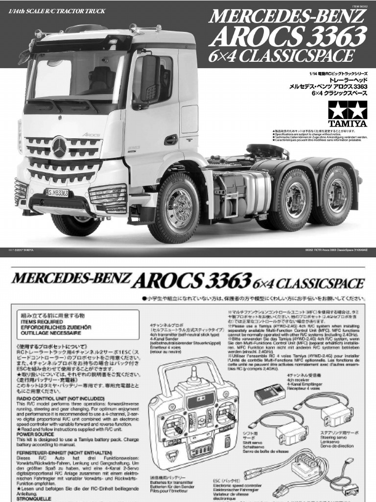 Bauanleitung MB Arocs 3363 6x4 | PDF