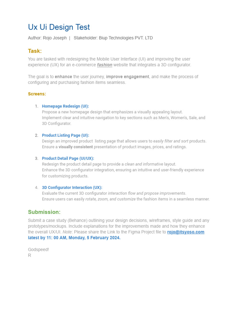 E-commerce UI/UX Redesign Proposal | PDF