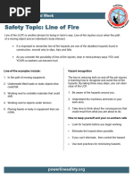 Line of Fire Safety Awareness Guide | PDF | Hazards | Fire Safety