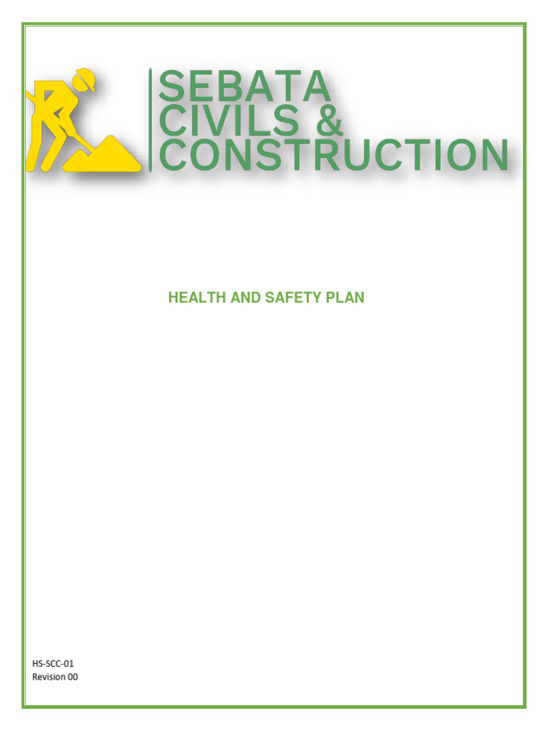 Health - & - Safety Plan | PDF | Occupational Safety And Health | Personal Protective Equipment