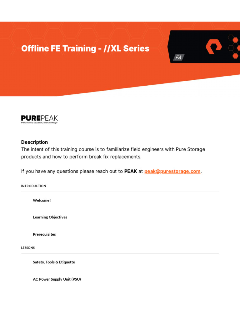 Offline Fe Training Flasharray XL Series | PDF | Electrical Connector ...