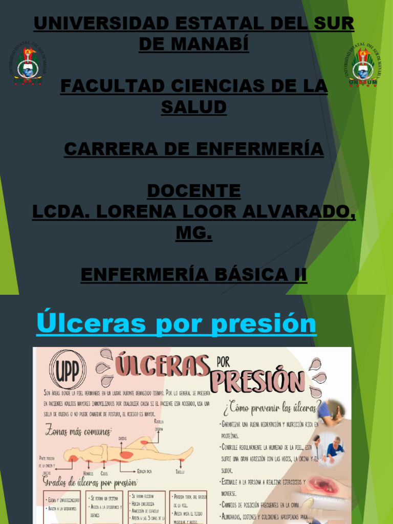 Prevención y Manejo de Úlceras por Presión | PDF | Herida | Causas de ...