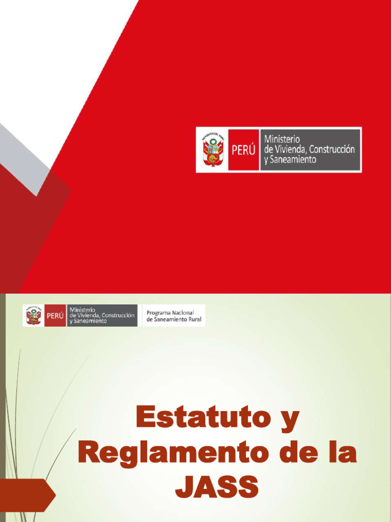 Estatuto y Reglamento de La JASS | Descargar gratis PDF | Saneamiento | Gobierno local