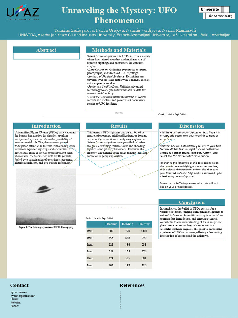 Ufo Poster | PDF | Unidentified Flying Object | Science