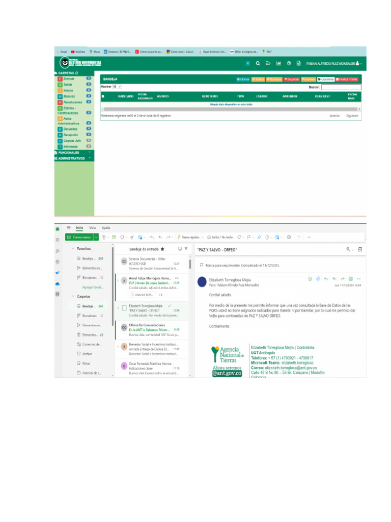 Pantallazo Orfeo | PDF