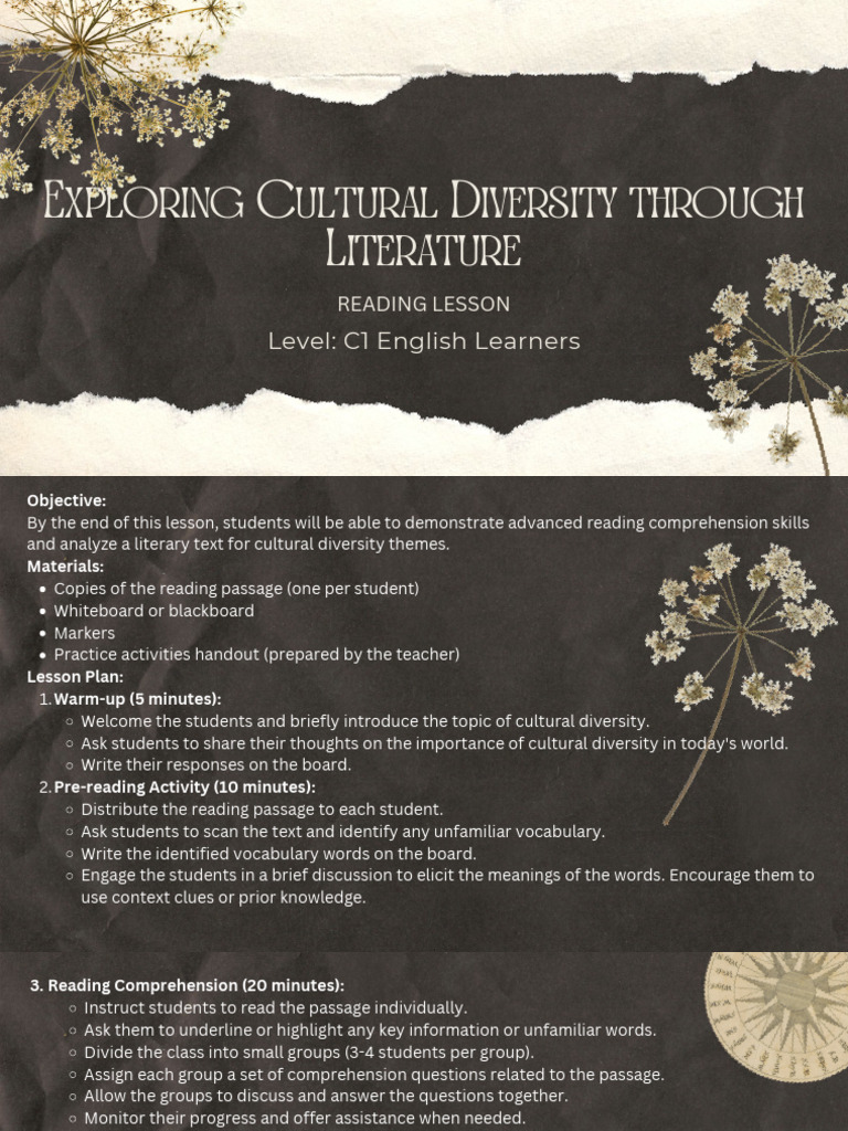 Reading Lesson C1 Level | PDF | Reading Comprehension | Festival