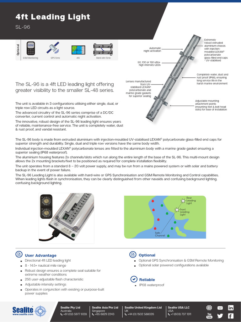 SL-96 Data V2 en | PDF | Light Emitting Diode | Manufactured Goods