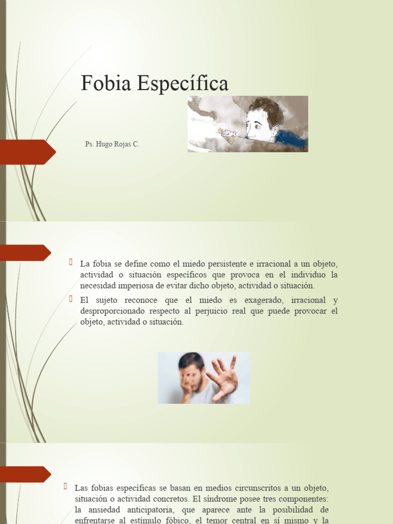 Fobia Específica | PDF | Fobia | Ansiedad