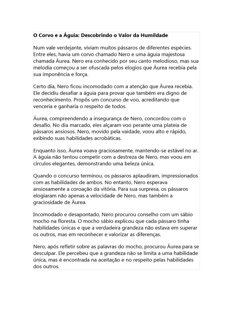 O Corvo e A Águia | PDF