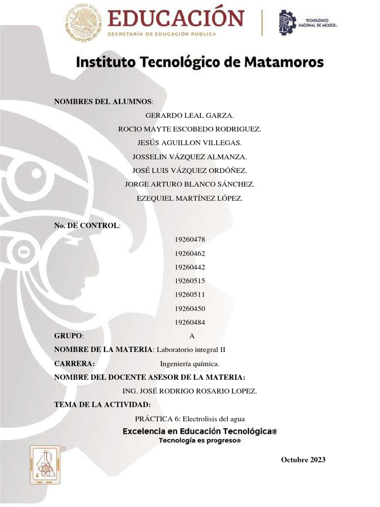 Práctica 6 - Lab Integral II - Jesus Aguillon | PDF | Electrodo | Redox