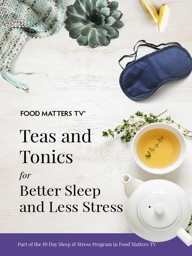 Sleep and Stress Relief Teas Guide | PDF | Sleep | Sleep Deprivation