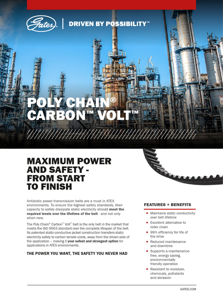 Poly Chain Carbon Volt Sell Sheet en | PDF | Belt (Mechanical) | Materials