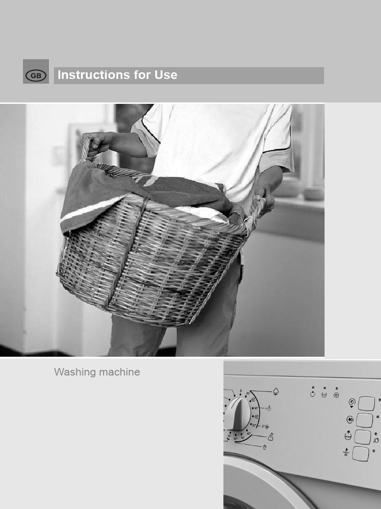 Instructions For Use: Washing Machine | PDF | Washing Machine | Ac ...