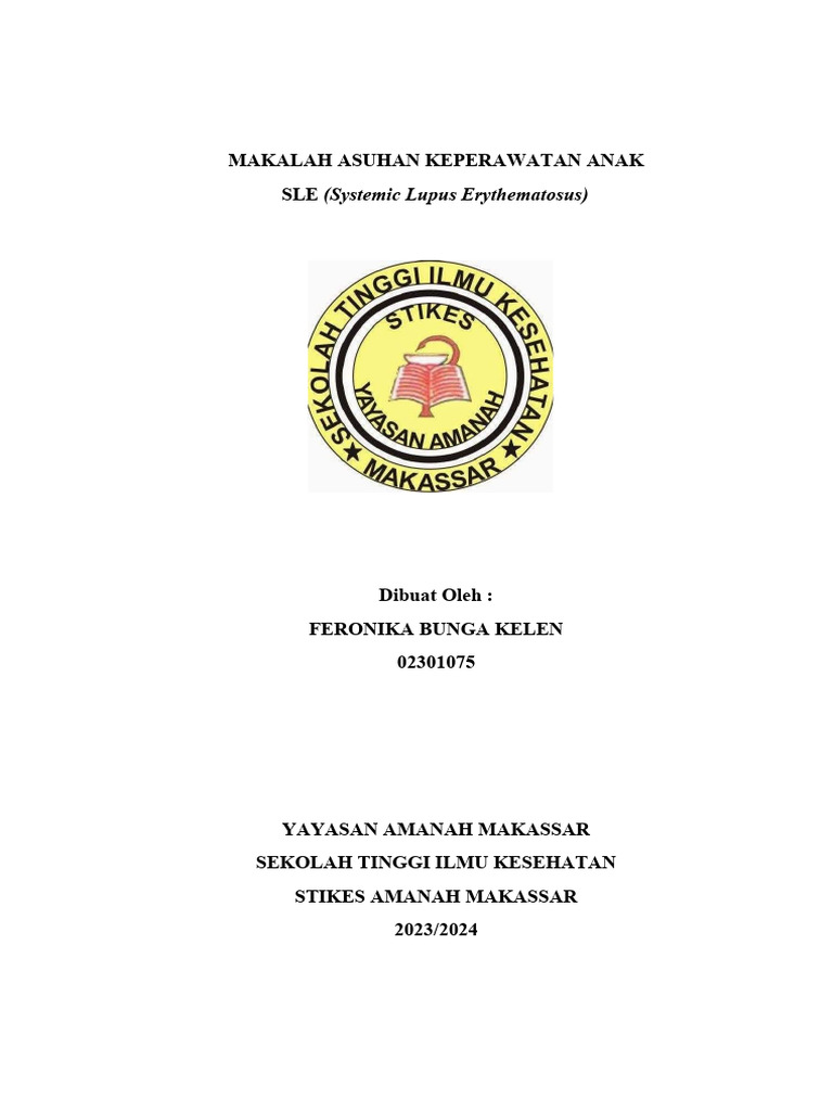 Feronika Bunga Kelen - Askep Anak (Sle) | PDF | Pengembangan Diri | Kesehatan Holistik