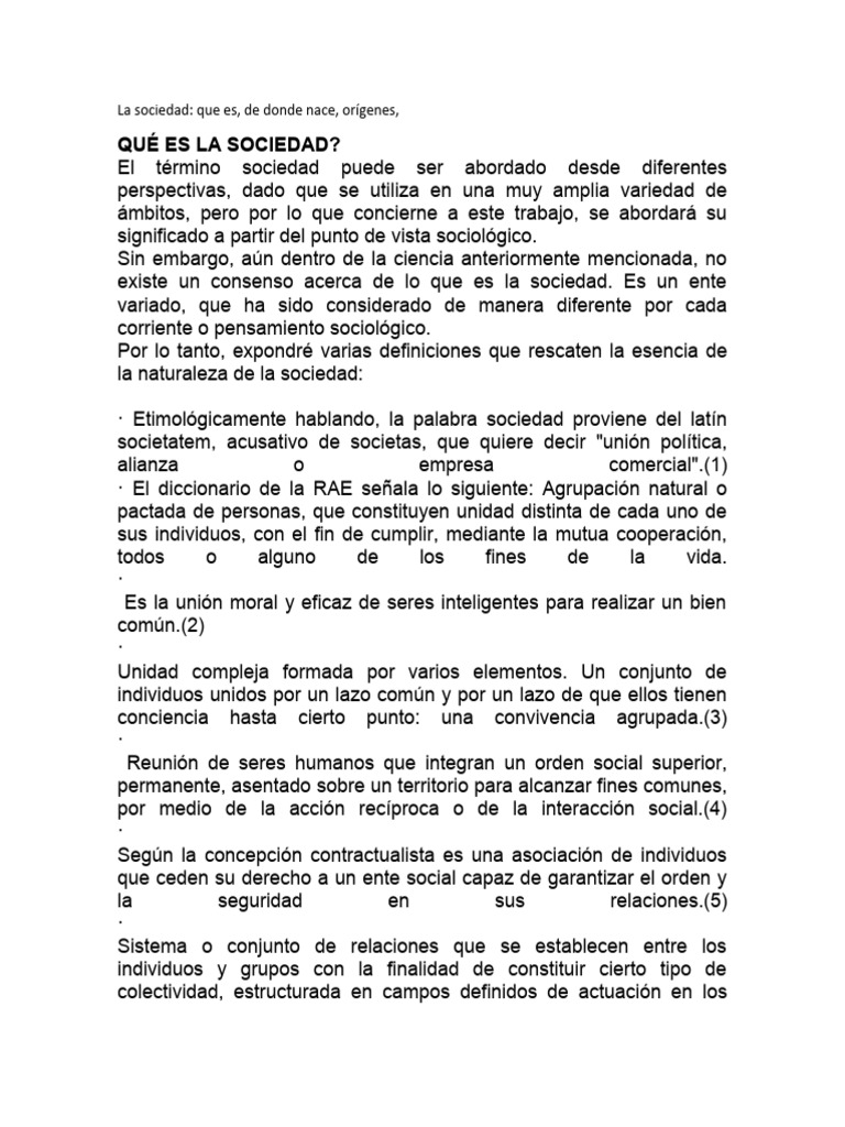 La Sociedad | PDF | Sociedad | Emile Durkheim