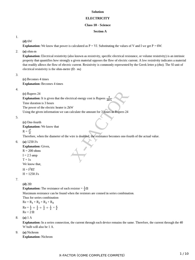Solution 1058172 | PDF | Electrical Resistance And Conductance ...