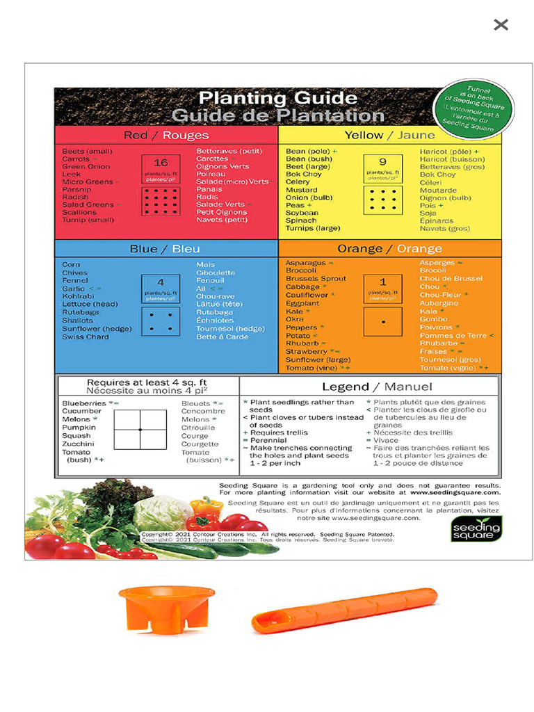 Seeding Square Spare Parts Includes The Measuring Wand With Attached